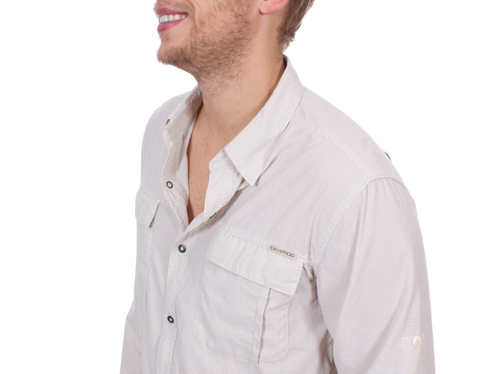 ExOfficio Men's BugsAway Halo Long Sleeve (Light Khaki) InsectShield ...