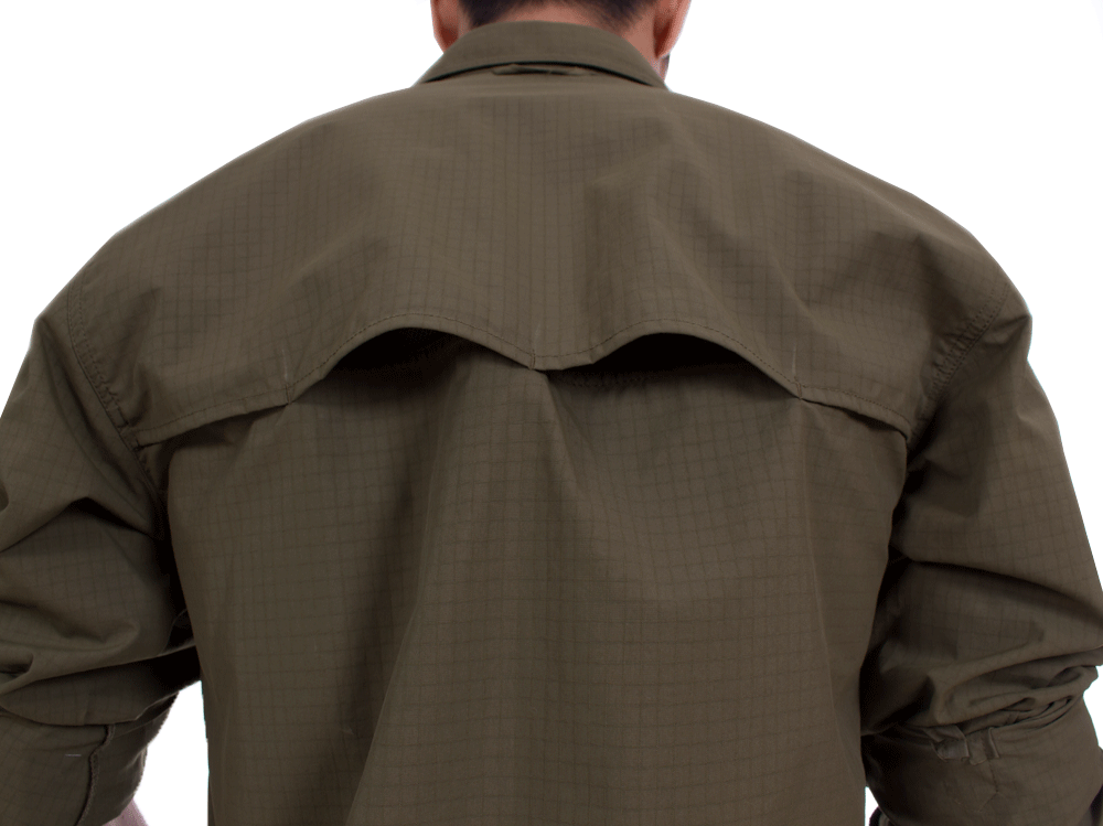 Pinewood Heren Namibia Shirt (Green) Outdoor Hemd