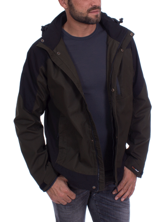 Pinewood Caribou TC Extreme Jacket (Moss Green/ Black) Outdoor Jas