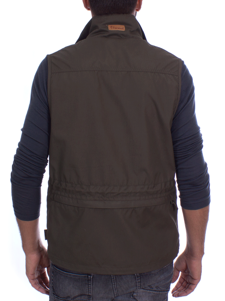 Pinewood Mens New Tiveden Vest (Dark Olive) Outdoor Vest