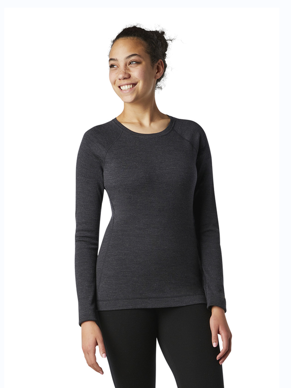 Smartwool Women's Classic Thermal Merino250 Base Layer Crew (Charcoal ...